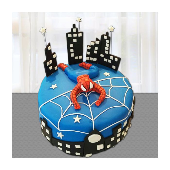 Order Spiderman Theme Cake|Vanilla Flavor|Kids Cake Online