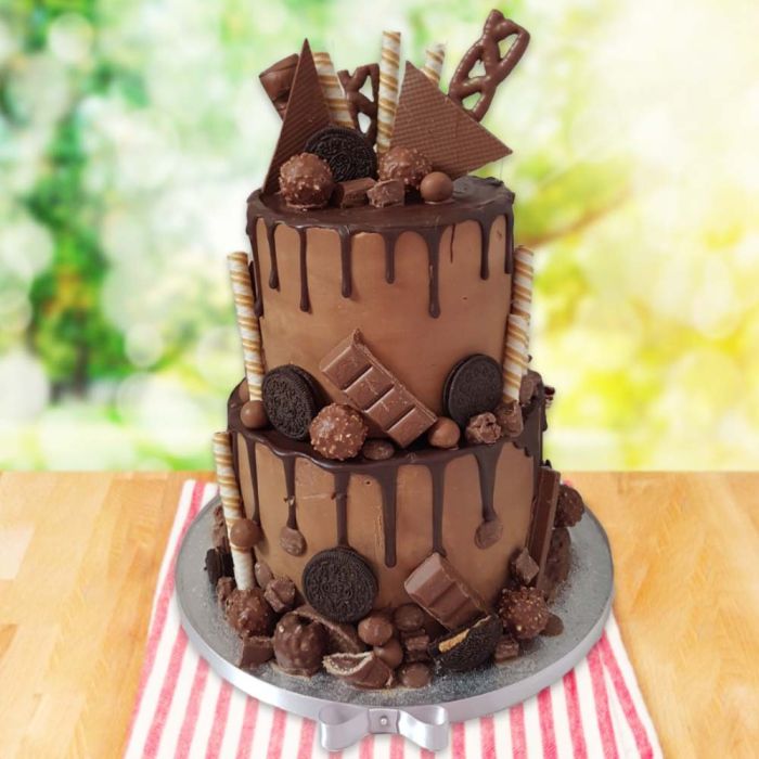 order chocolate explosion premium quality birthday cake online.