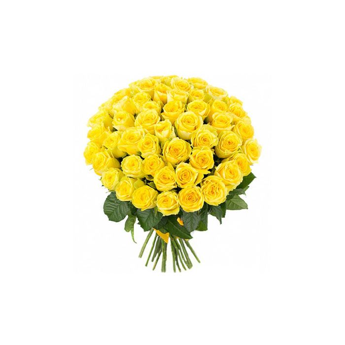 Online Flower Delivery l Flower Bunch with 50 Yellow Roses